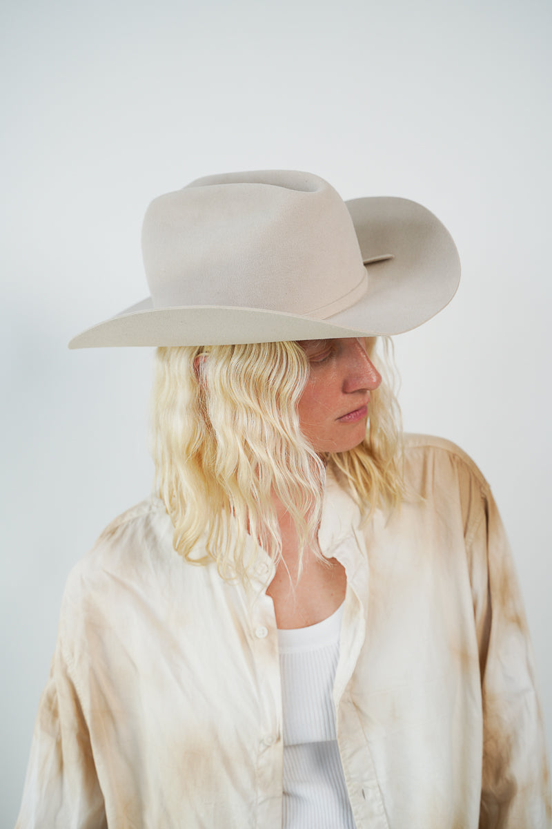 Light beige cowboy fur felt hat by SoonNoon – SoonNoon Hats